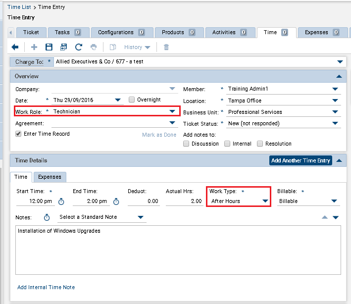 Mapping GL Accounts for Timesheets : Innovent Support